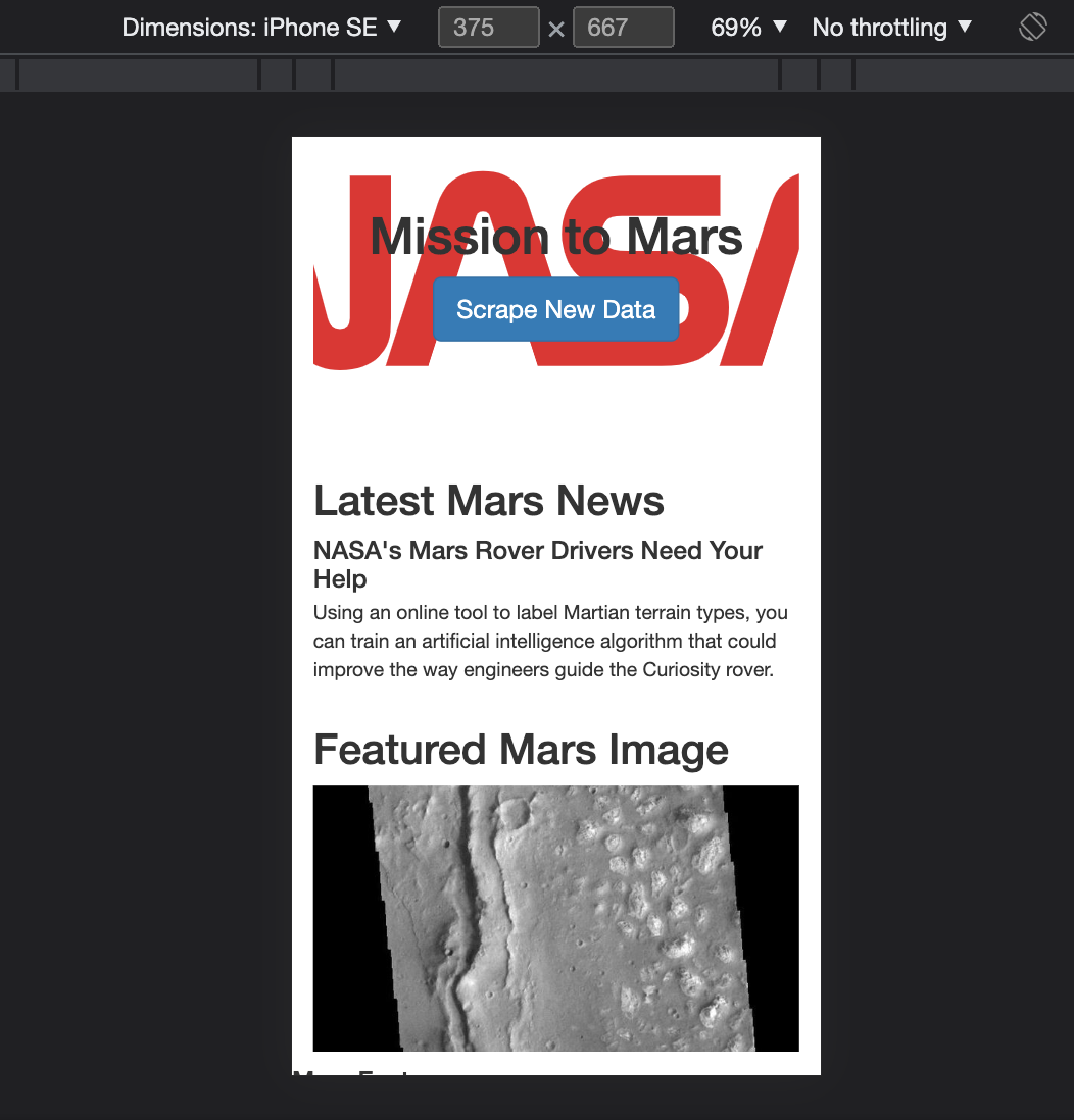 GitHub - g626s/Mission-to-Mars: HTML and CSS web scraping to automate a web browser to visit ...