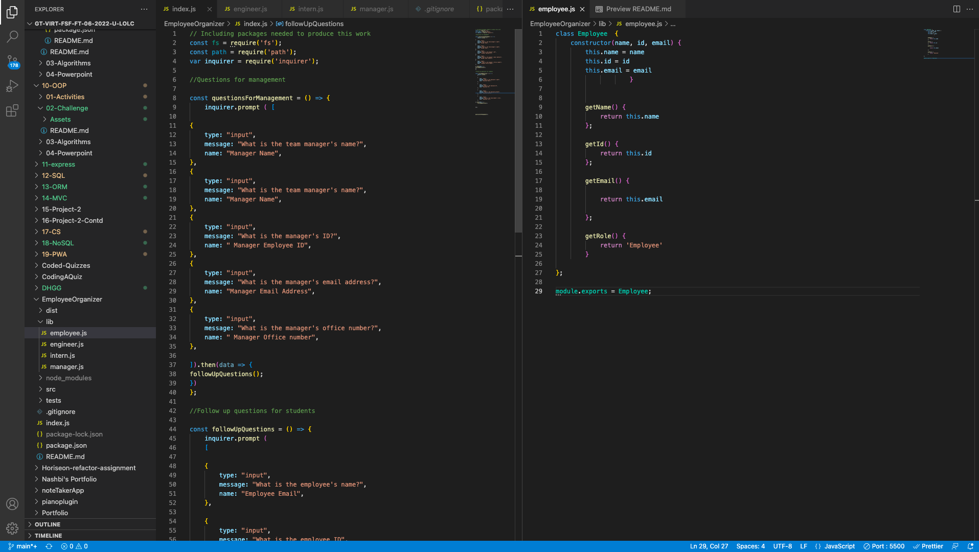 GitHub - Nashbi/EmployeeOrganizer