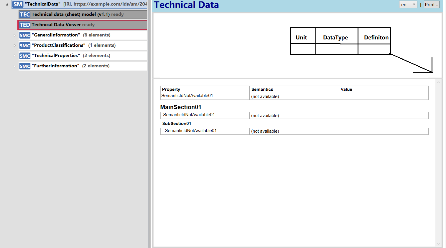 how to add extra columns (unit, dataType, definition) in technical data viewer · Issue #116 ...