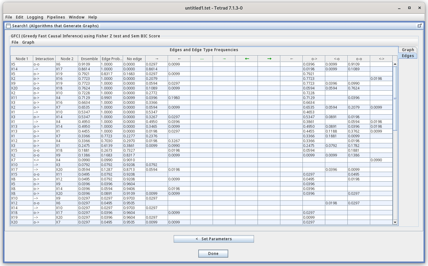 Add Edge Probabilities to Bootstrapping · Issue #1412 · cmu-phil/tetrad · GitHub