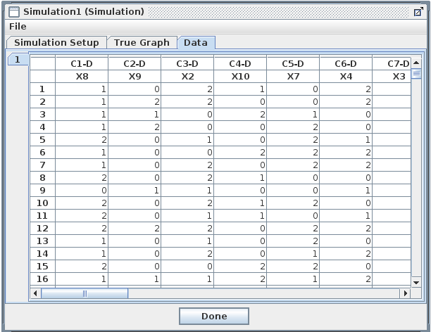 Data Simulation: Variables Out of Order · Issue #1233 · cmu-phil/tetrad · GitHub