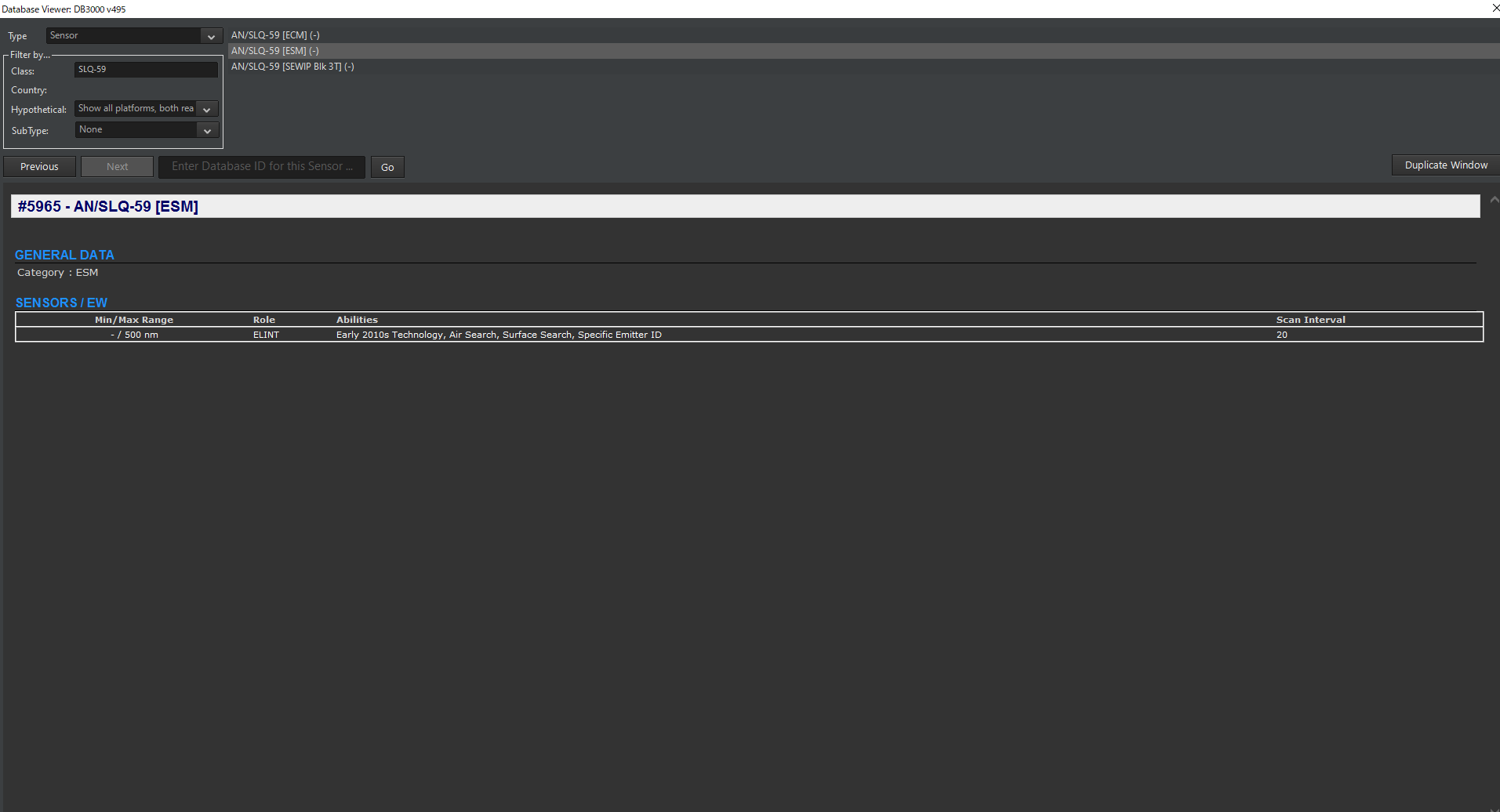 BUG: DEFAULT SENSOR CARRIER PLATFORMS list does Not match: SLQ-32 and SLQ-59 · Issue #1802 ...
