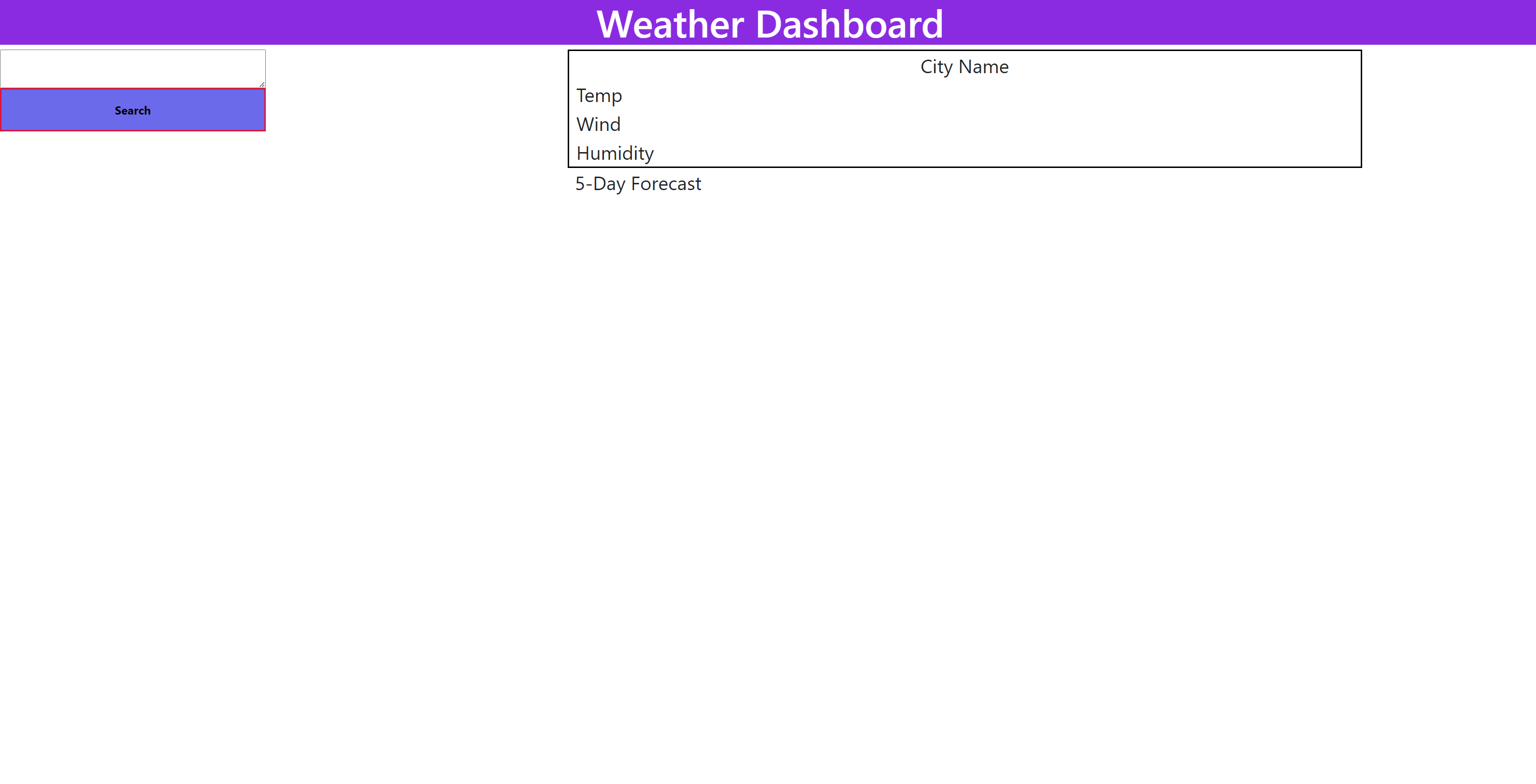GitHub - shamanking176/Weather-Dashboard