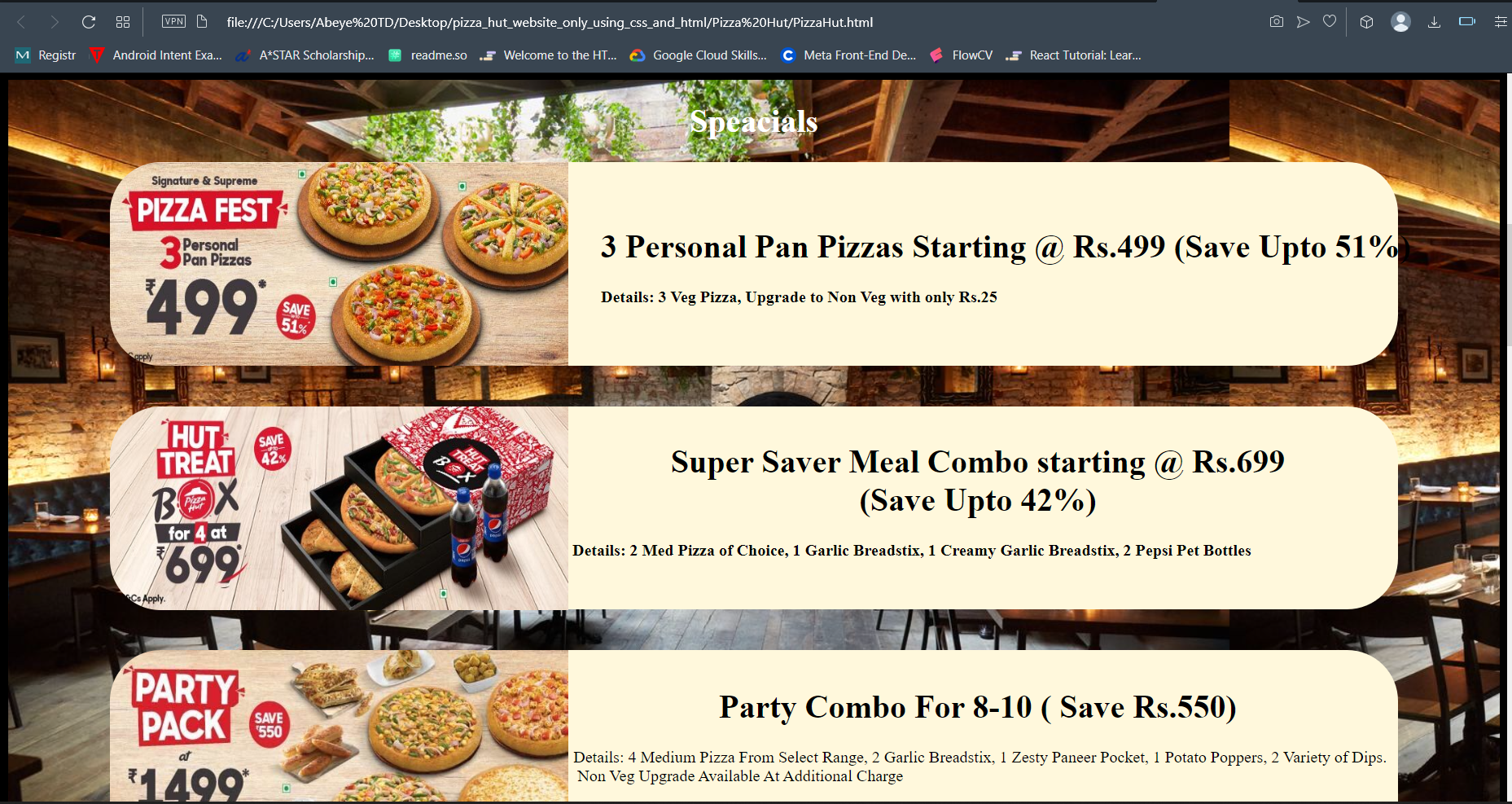 GitHub - AbeyeTewodros/pizza_hut_website_only_using_css_and_html: This ...