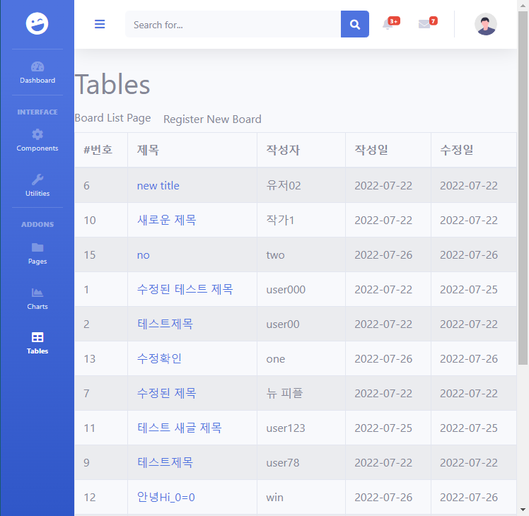GitHub - GyeongEunC/Bootstrap_Board