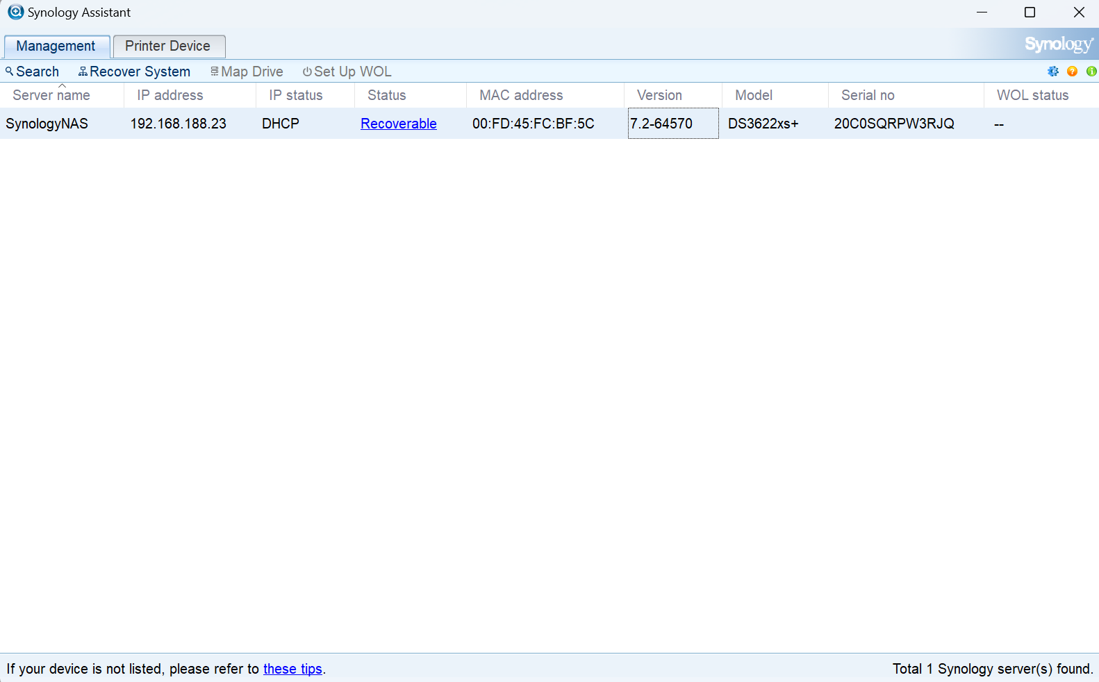 DS3622xsp-7.2.0-64570 - Stuck in Recover · Issue #351 · pocopico/tinycore-redpill · GitHub