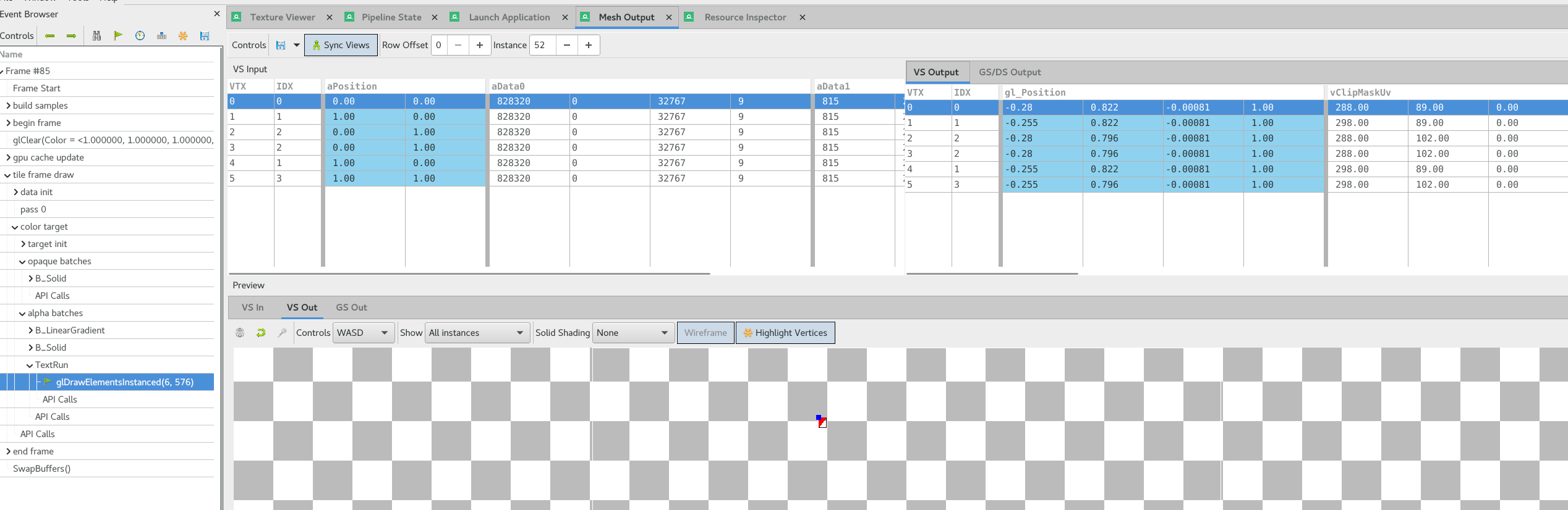 [gl] Vs Output Doesn T Take Instanceid Into Account · Issue 882 · Baldurk Renderdoc · Github