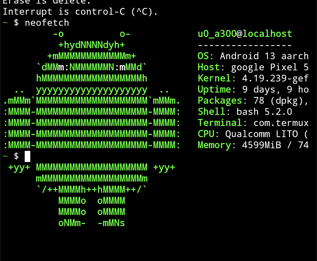 Bug Ascii Art Cut Off In Latest Neofetch · Issue 12212 · Termuxtermux Packages · Github 