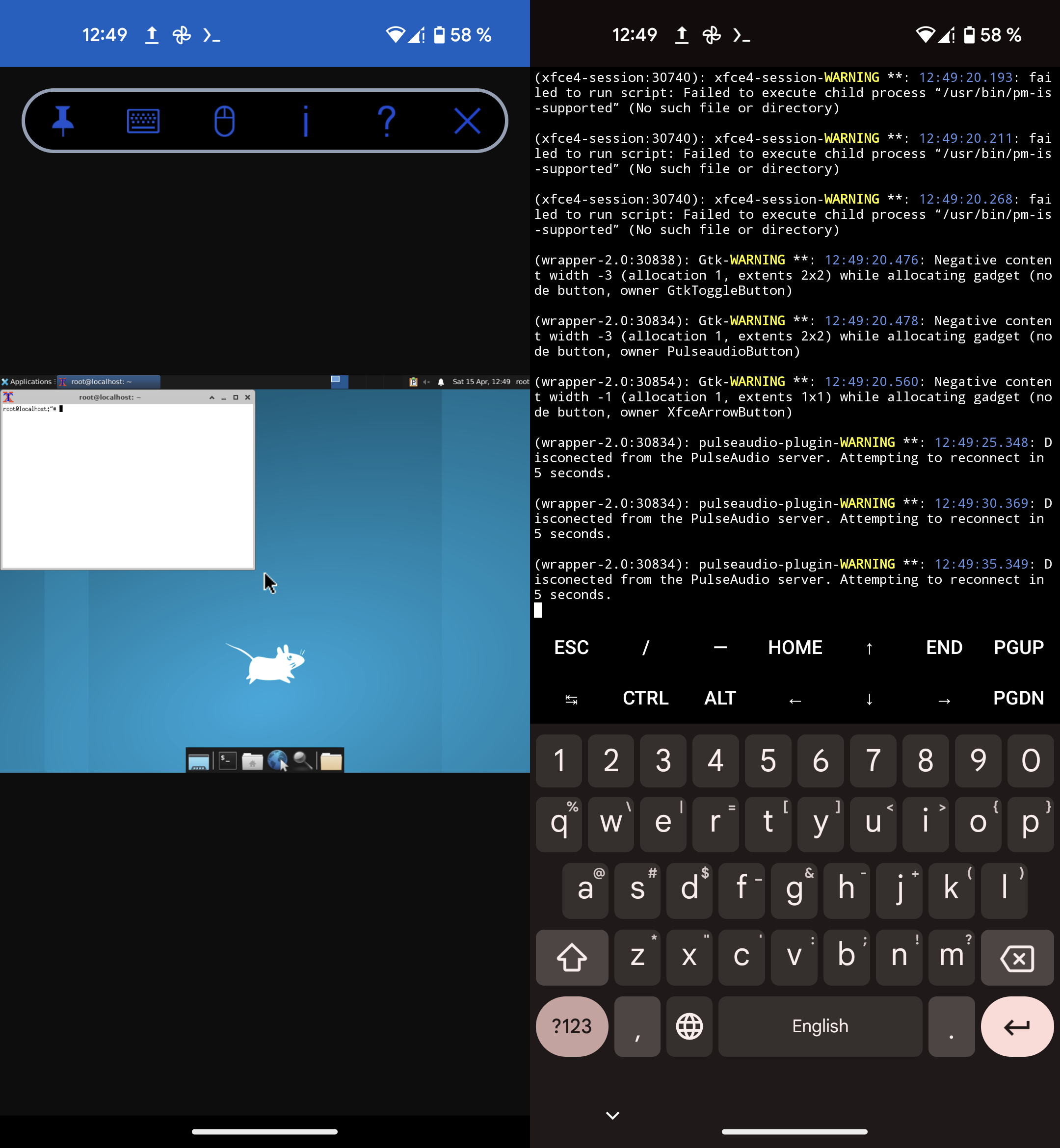 Proot-distro desktop environment issue with Android 13 · Issue #293 · termux/proot-distro · GitHub