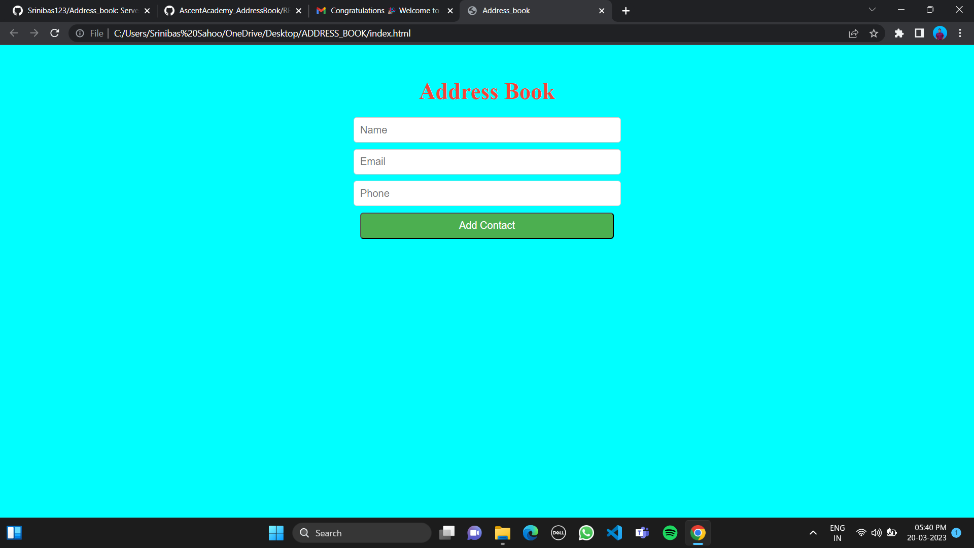 GitHub - Srinibas123/AscentAcademy_AddressBook: Serves as a platform to track all the contact ...