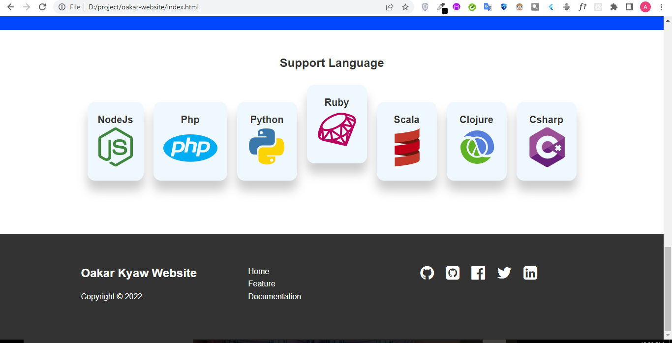Github Oakar Kyawresponsive Website Using Html Css And Javascript