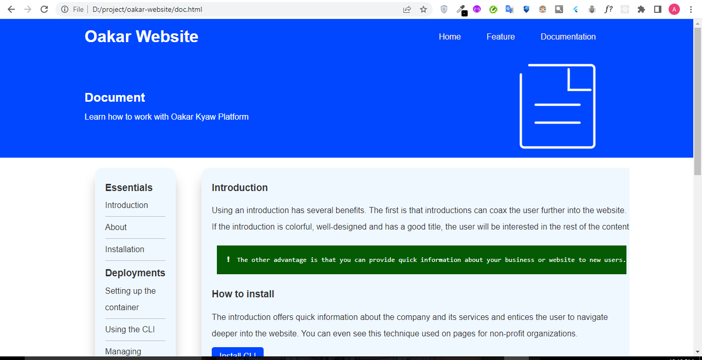 Github Oakar Kyawresponsive Website Using Html Css And Javascript