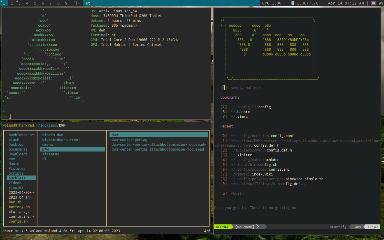 GitHub - wolandark/suckless-builds: My builds of some suckless software