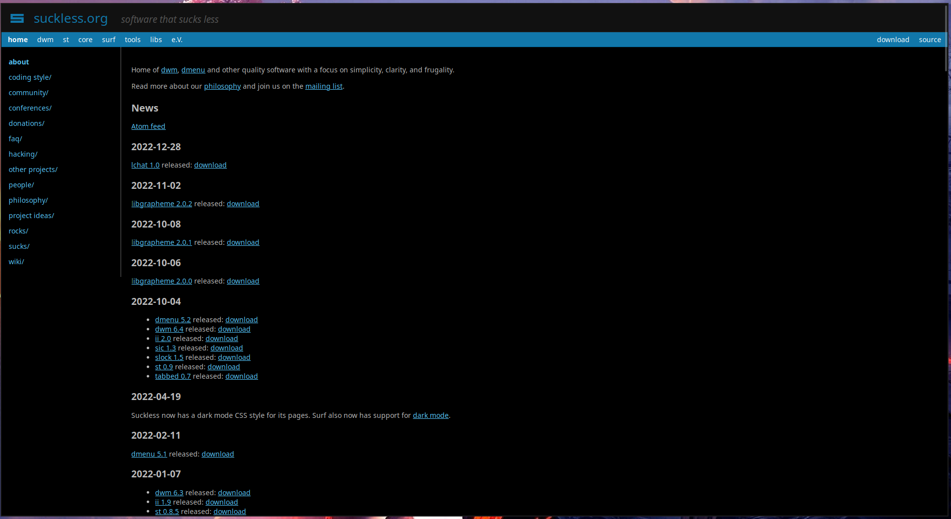 GitHub - wolandark/suckless-builds: My builds of some suckless software