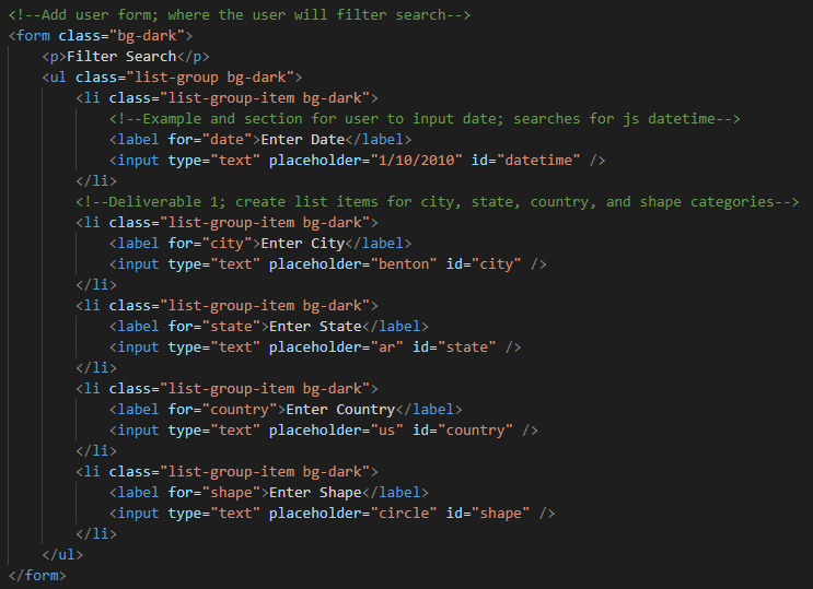 GitHub - scottwesley31/UFOs: Module 11