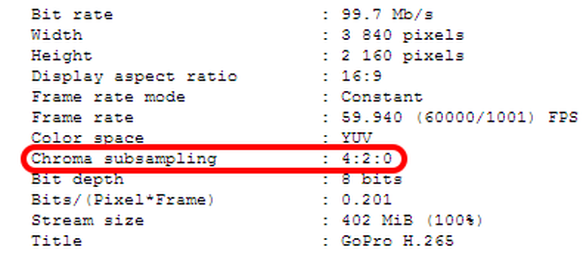 Feature Request: 4:4:4 Chroma Subsampling Option · Issue #84 · gopro/labs · GitHub