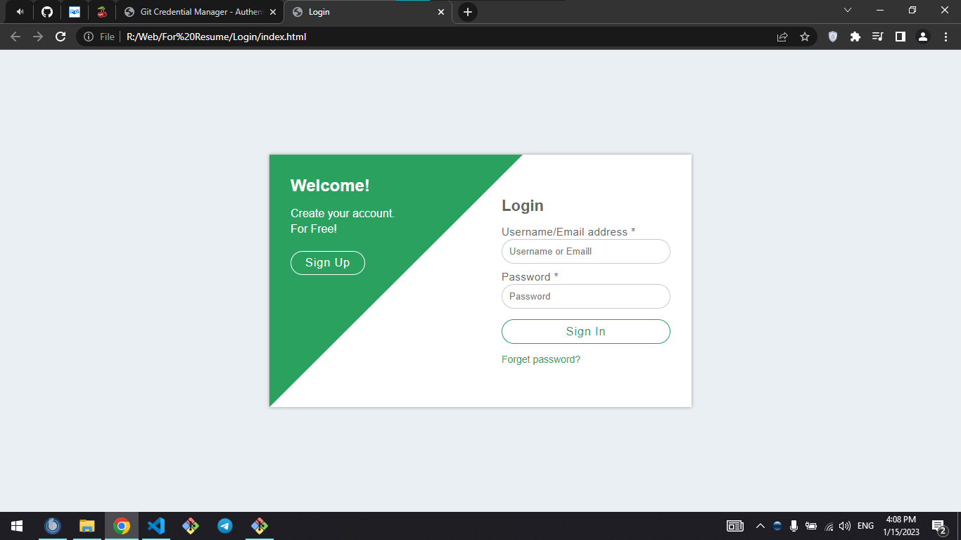 GitHub - Migh7y/Login-Page: Login Page Design