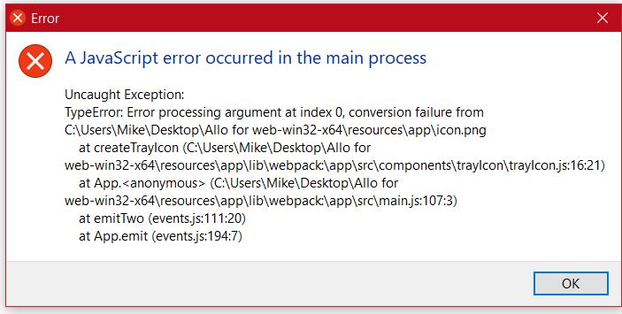 --tray flag crashes nativefied app under Windows · Issue #486 · nativefier/nativefier · GitHub