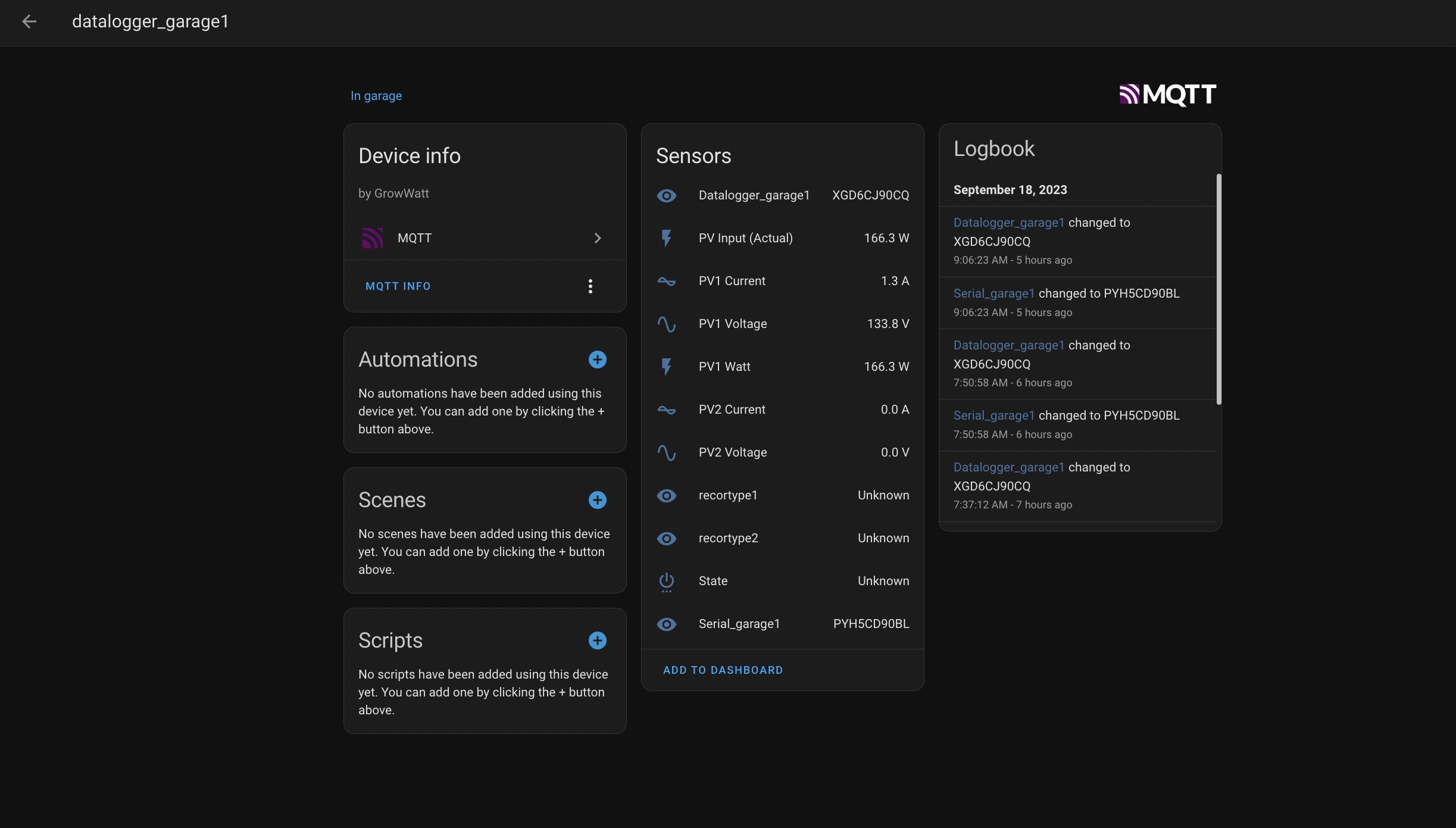 Missing Data Growatt Shine Usb In Homeassistant · Issue 414 · Johanmeijergrott · Github 