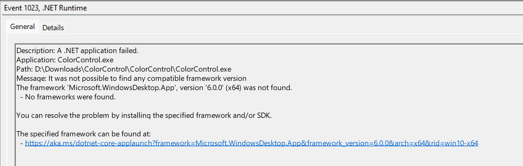 v6.0.0.0 .NET error · Issue #106 · Maassoft/ColorControl · GitHub