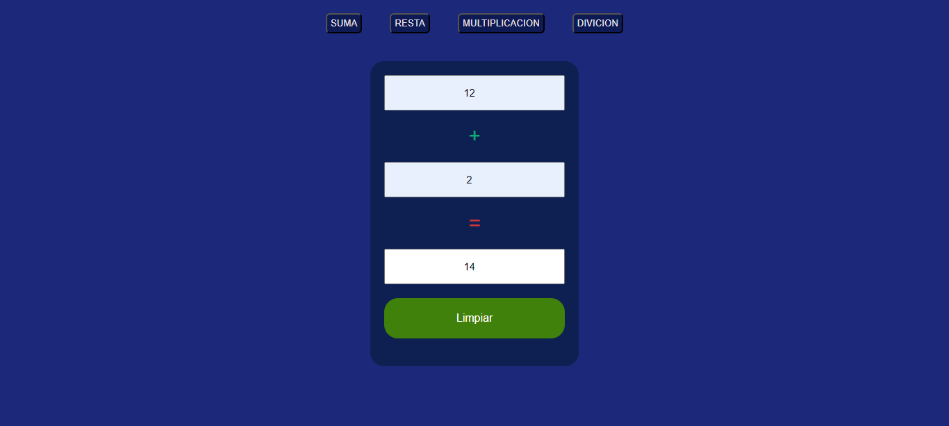 Github Dvicamposcalculadora Calculadora Echa Con Js Y Validación De Los Campos