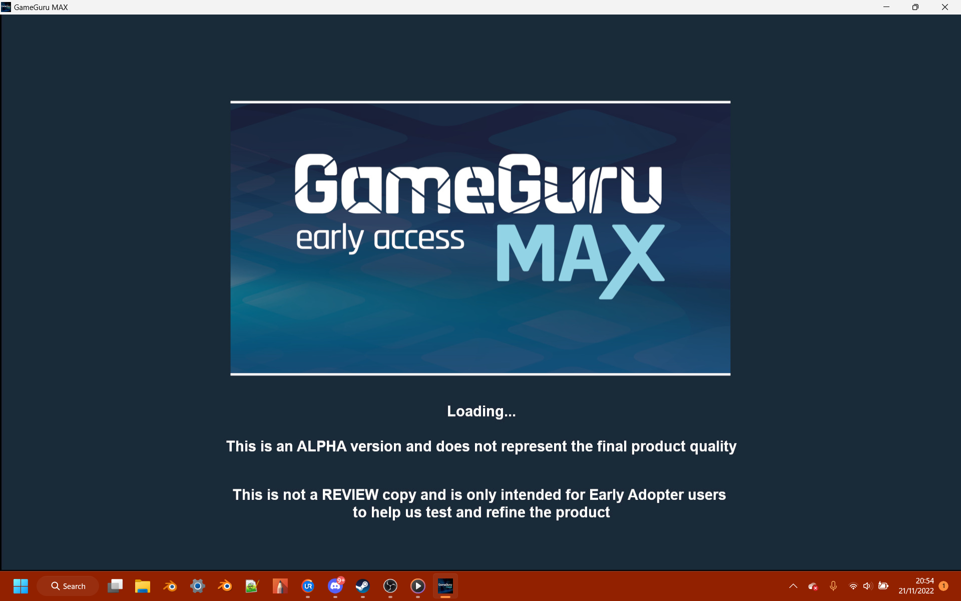 Gameguru Max Resetting my setting i load it from taskbar or start menu and load different splash ...