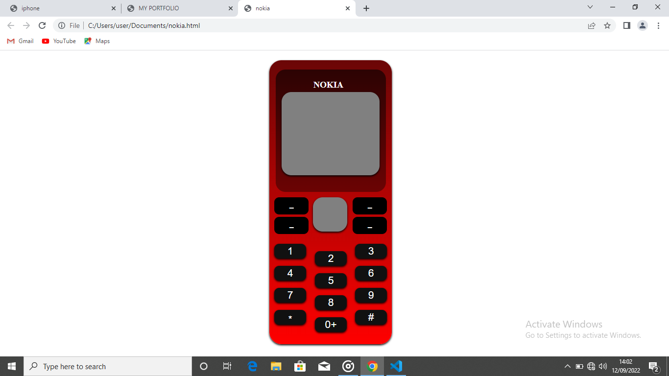 GitHub - ClintonVibes/Nokia-phone-with-CSS3: Created Nokia phone using ...