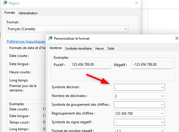[BUG] Doesn't auto update with the French regional format in Windows 10 ...