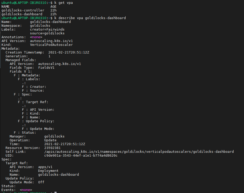 Dashboard showing empty · Issue #292 · FairwindsOps/goldilocks · GitHub
