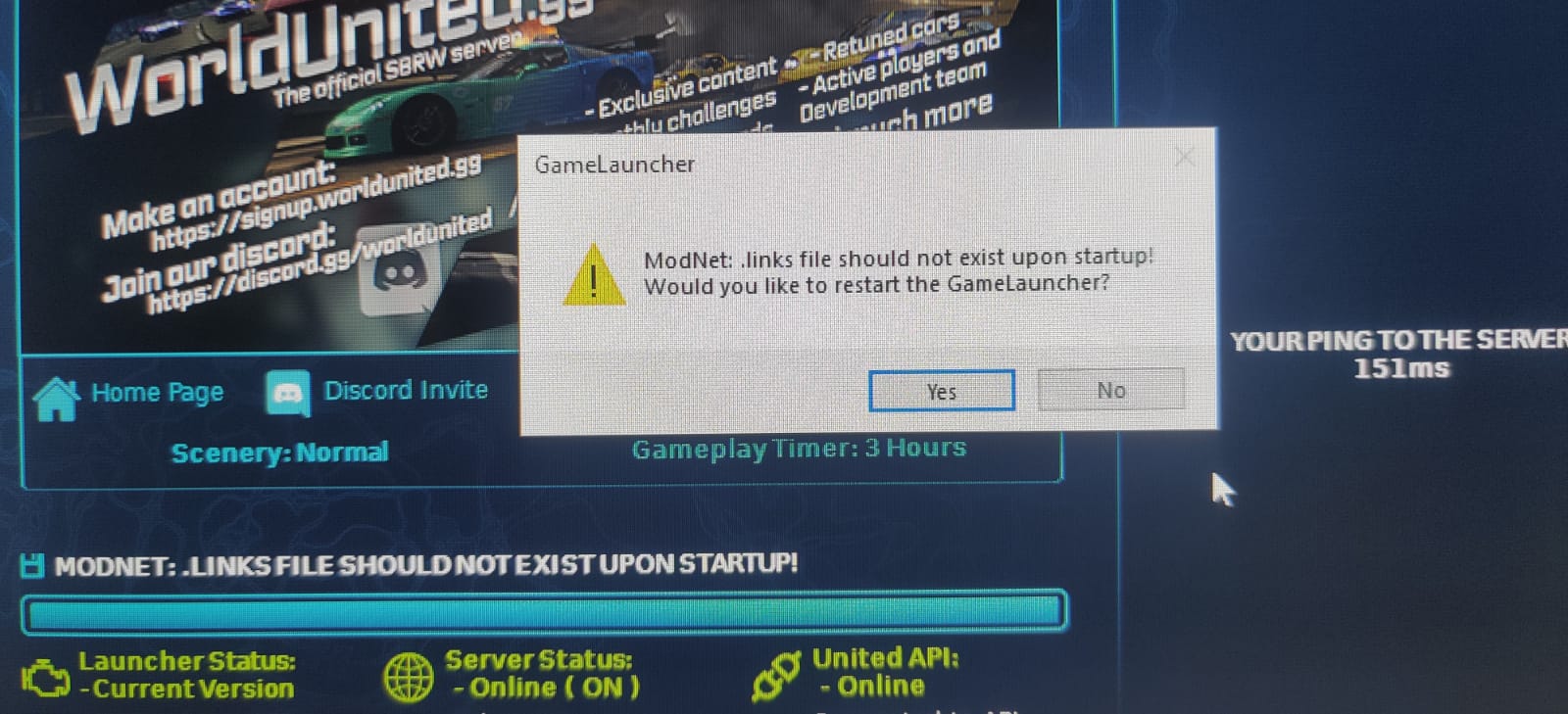 Error launching the game:.links should not exist upon startup · Issue #204 · SoapboxRaceWorld ...