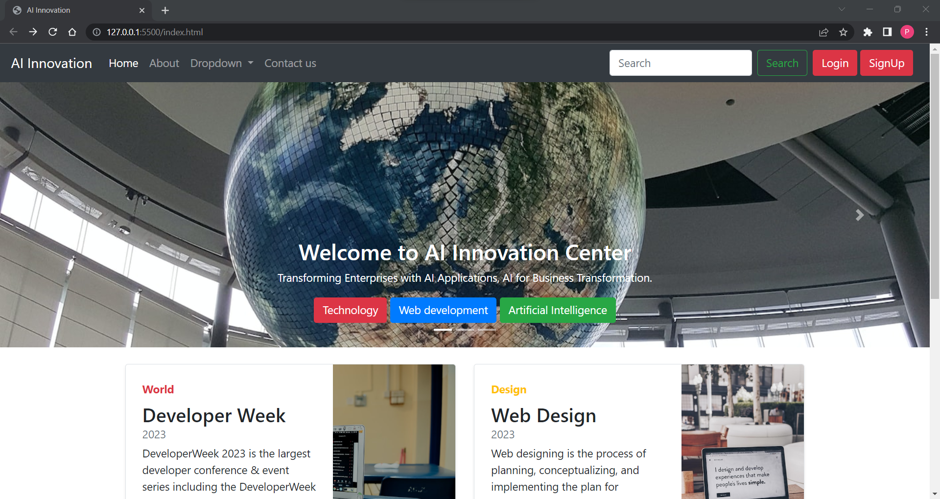 GitHub - pranalisapte1/AI-Innovation-Bootstrap: Modern, Flat Clean and ...