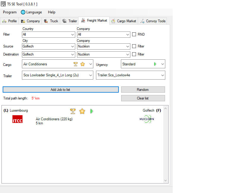 Problem with distance with freight market · Issue #69 · LIPtoH/TS-SE-Tool · GitHub