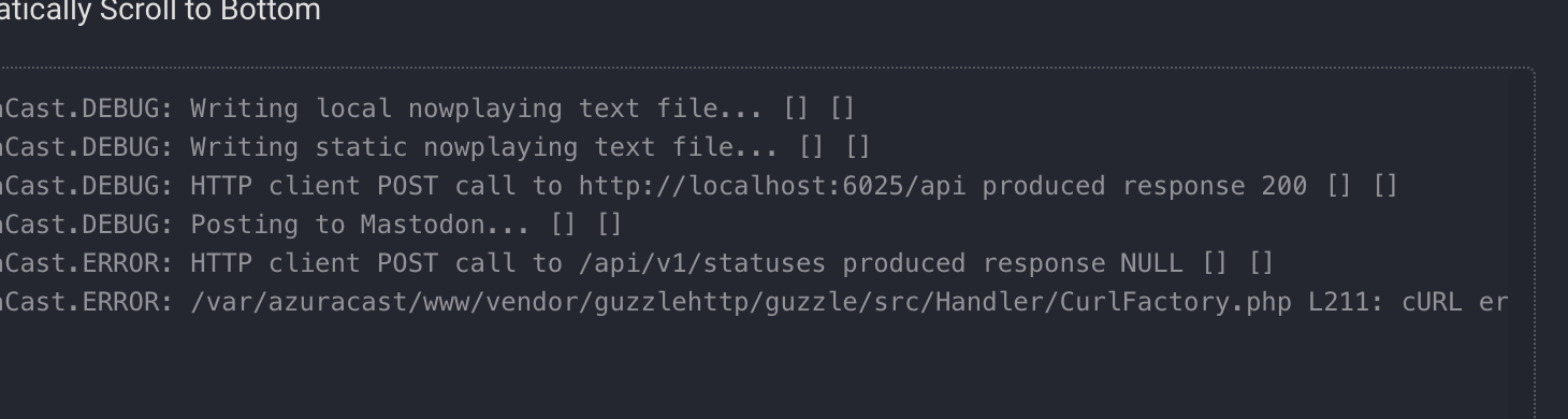 Mastodon Requires For Domain · Issue 5897 · Azuracastazuracast · Github