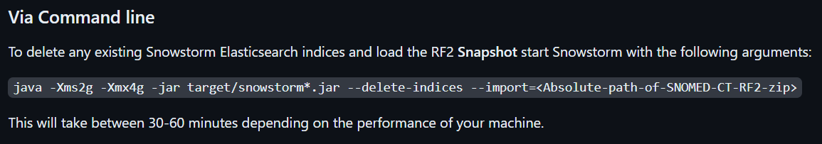 Loading Snomed Ct Via Command Line · Issue 521 · Ihtsdosnowstorm · Github