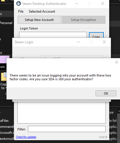 cant import from winauth to SDA · Issue #948 · Jessecar96/SteamDesktopAuthenticator · GitHub