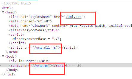 umi.css umi.js 路径在dev 的时候能修改请求路径吗？ · Issue #1544 · umijs/umi · GitHub