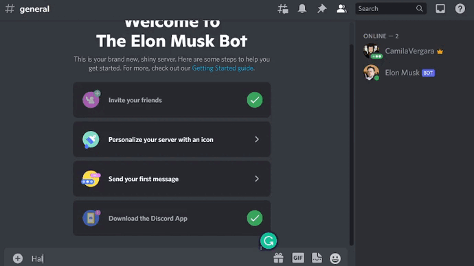 GitHub - CamVergara/Discord-bot-Elon-Musk-with-Python: Discord bot written in Python, capable of ...