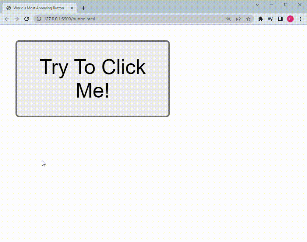 GitHub - liaLif/The-Impossible-Button: Event Listener Exercise