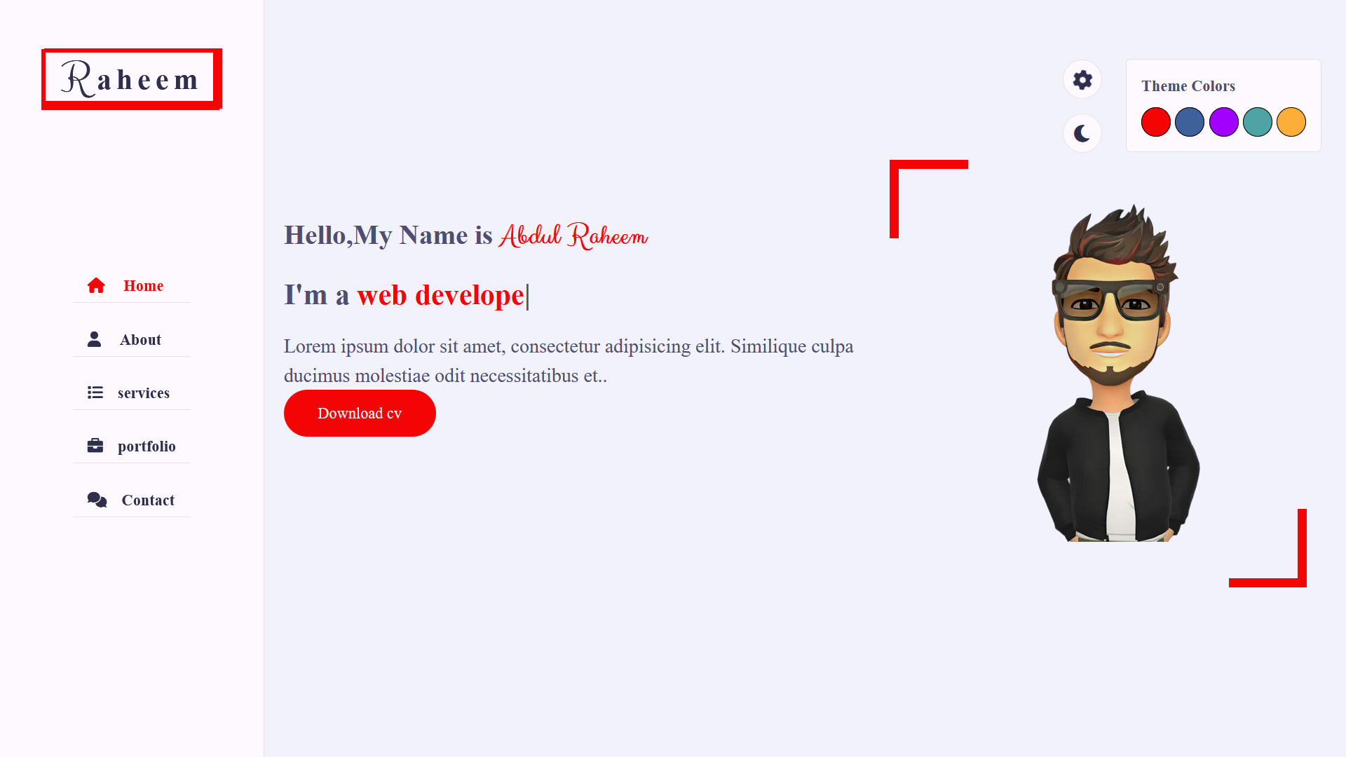 GitHub - Raheem02/Portfolio-Website-2: Portfolio Website