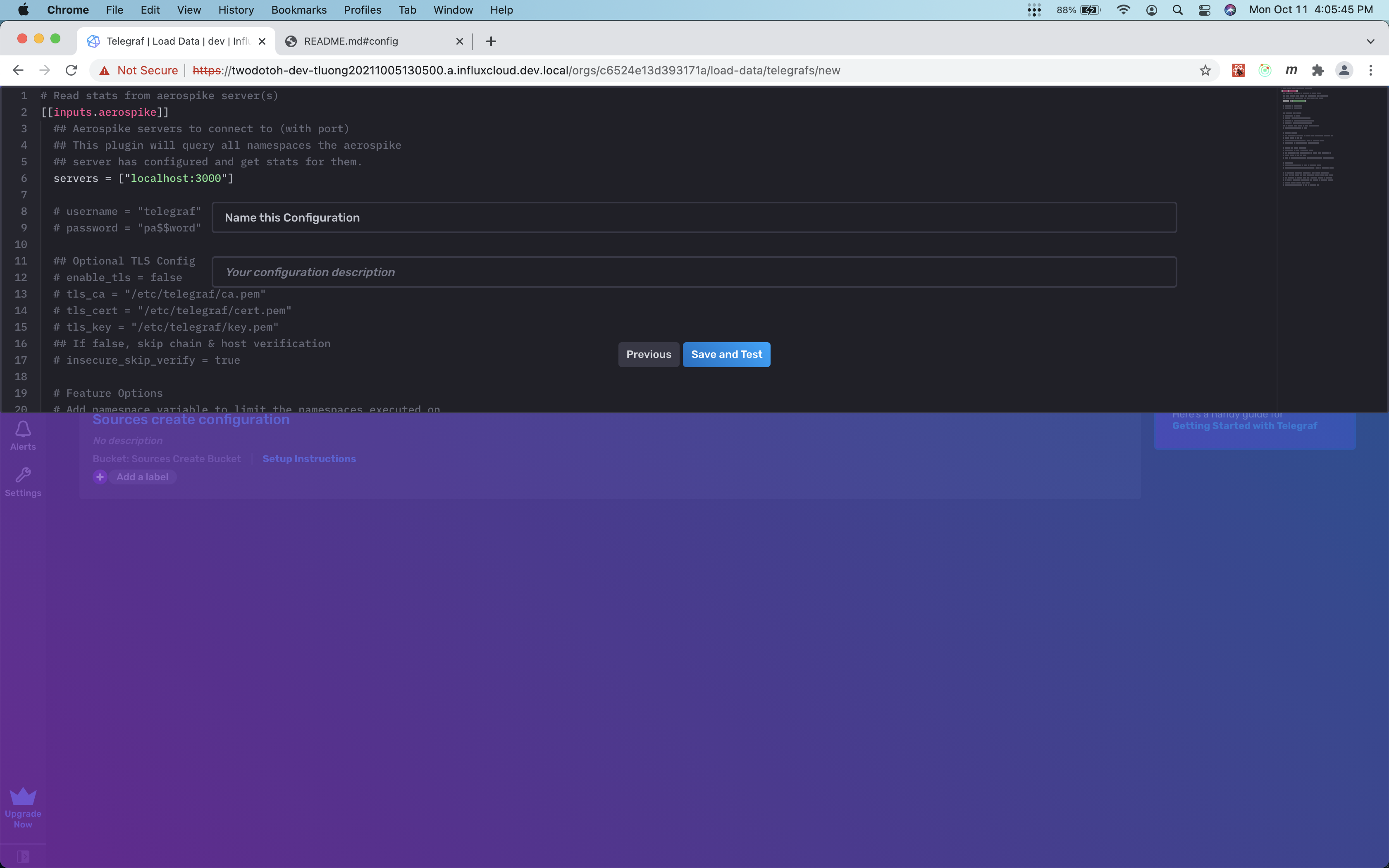 Telegraf Refresh: Create a Telegraf configuration may appear with unstyled editor · Issue #2853 ...