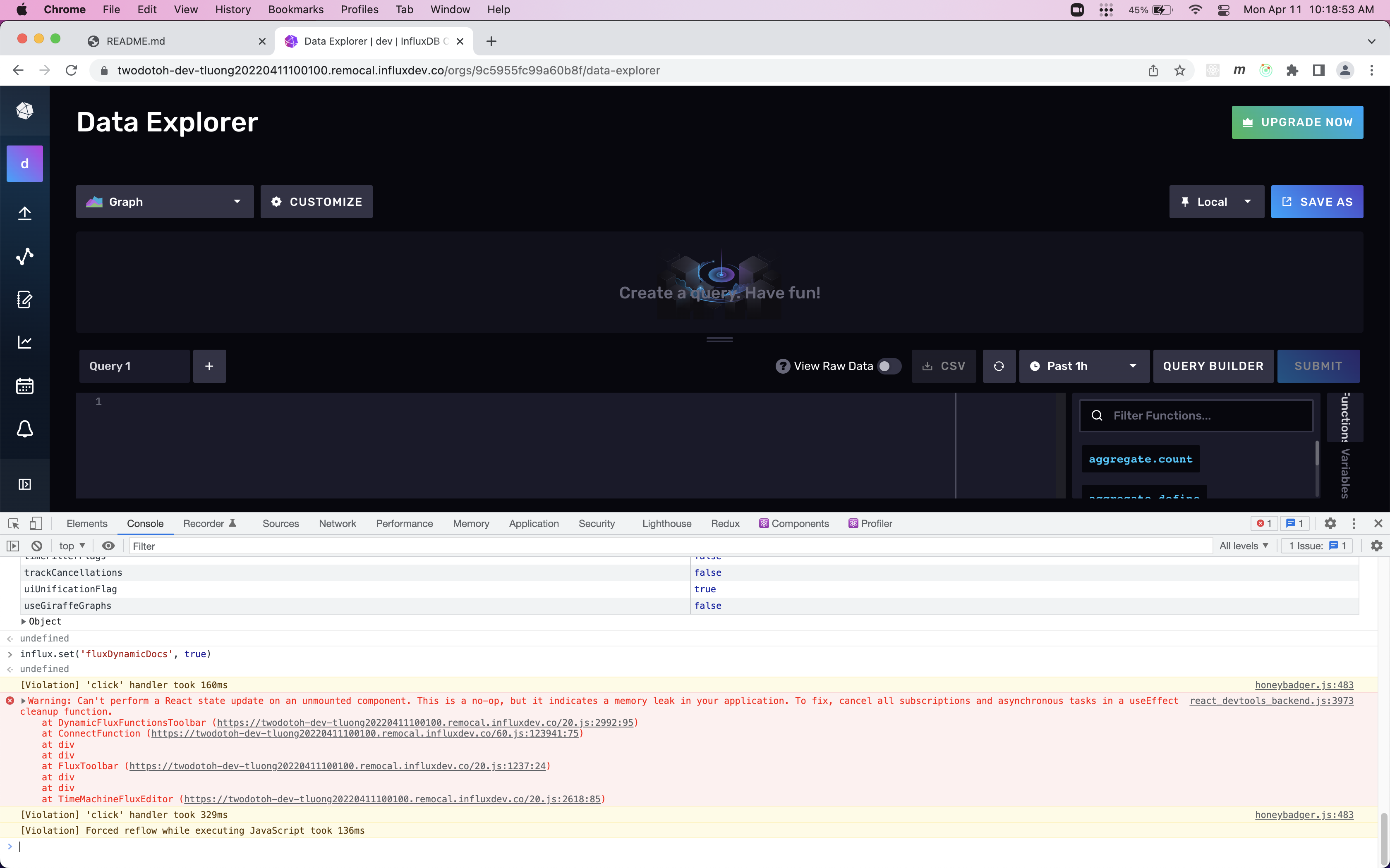 Flux Dynamic Docs: console warning for React state update on unmounted component · Issue #4367 ...