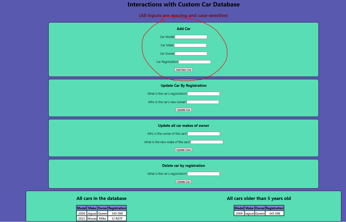 GitHub - Grattade07/car-database