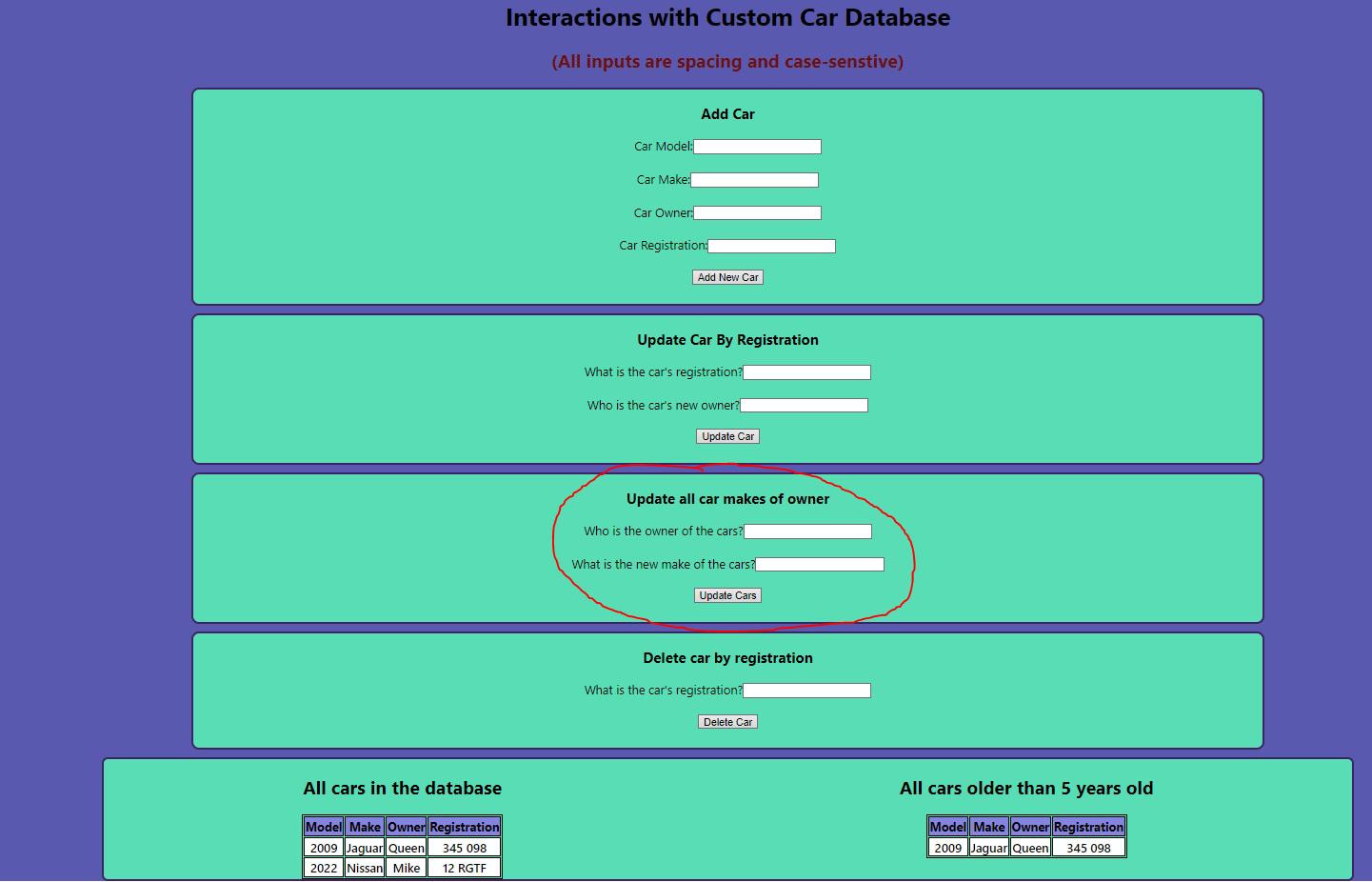 GitHub - Grattade07/car-database