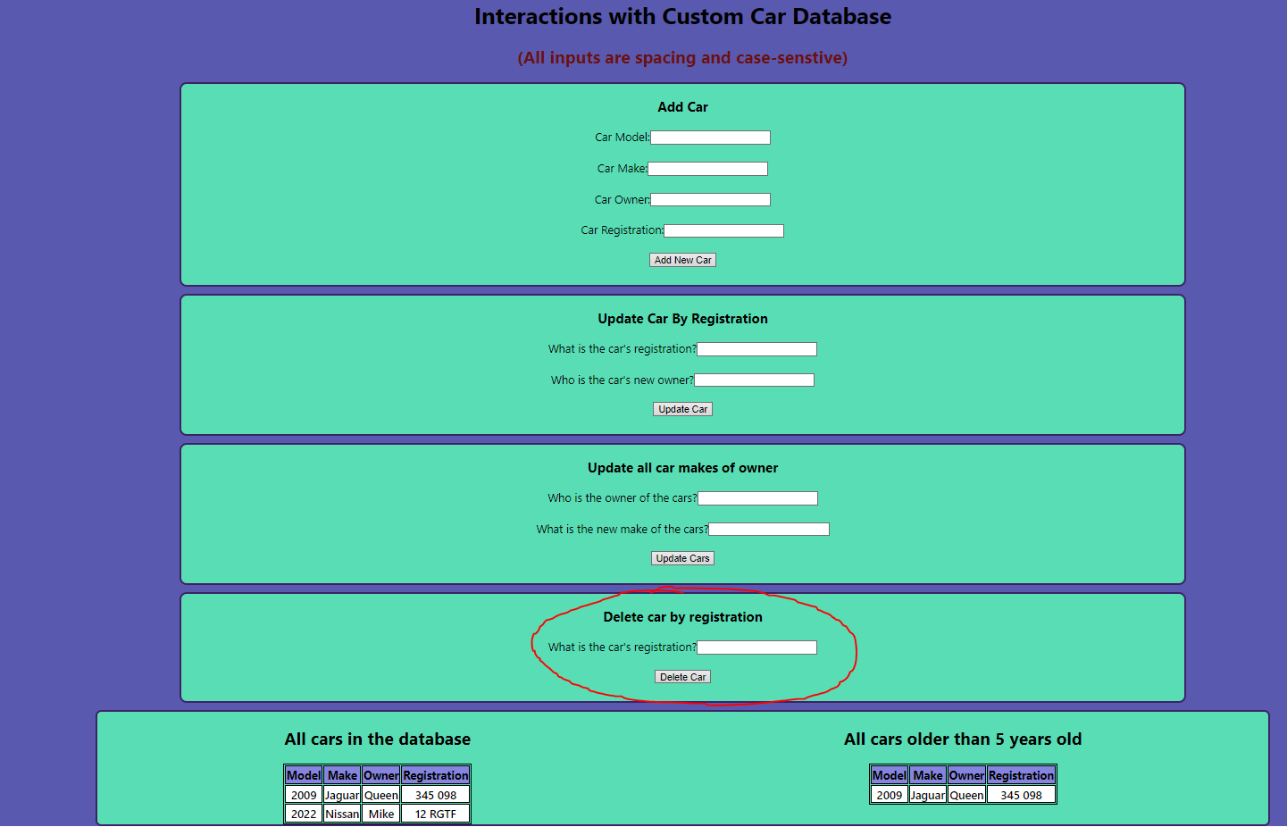 GitHub - Grattade07/car-database