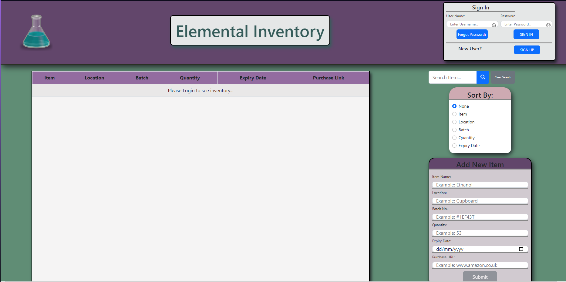 GitHub - Grattade07/laboratory-inventory
