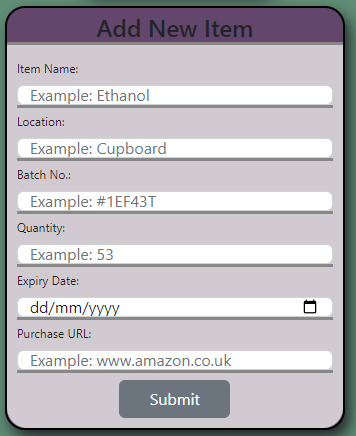 GitHub - Grattade07/laboratory-inventory