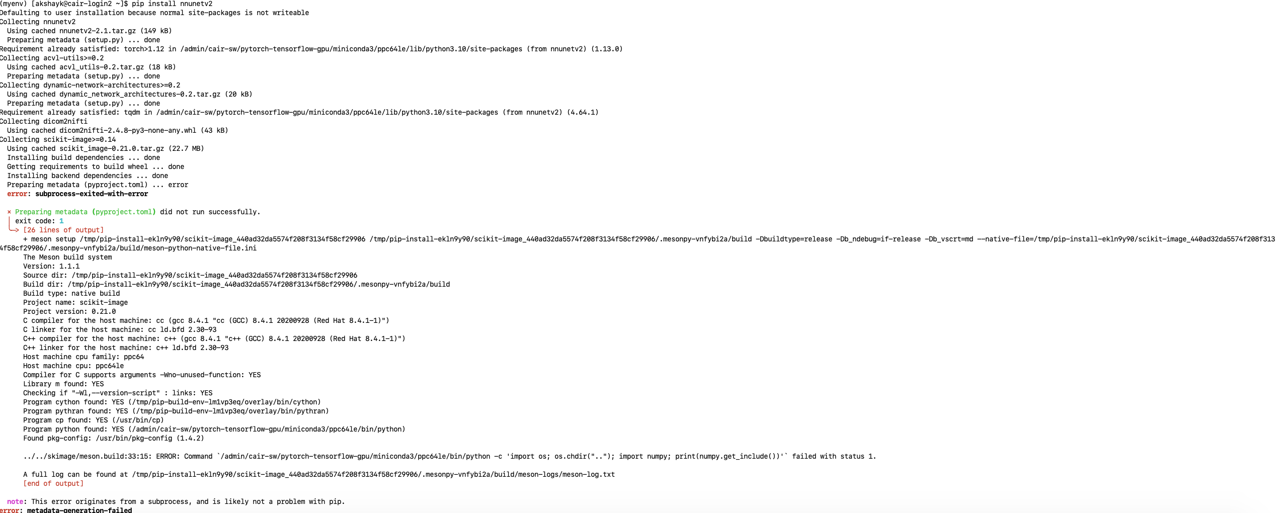 Cannot install nnUnetv2 · Issue #1534 · MIC-DKFZ/nnUNet · GitHub