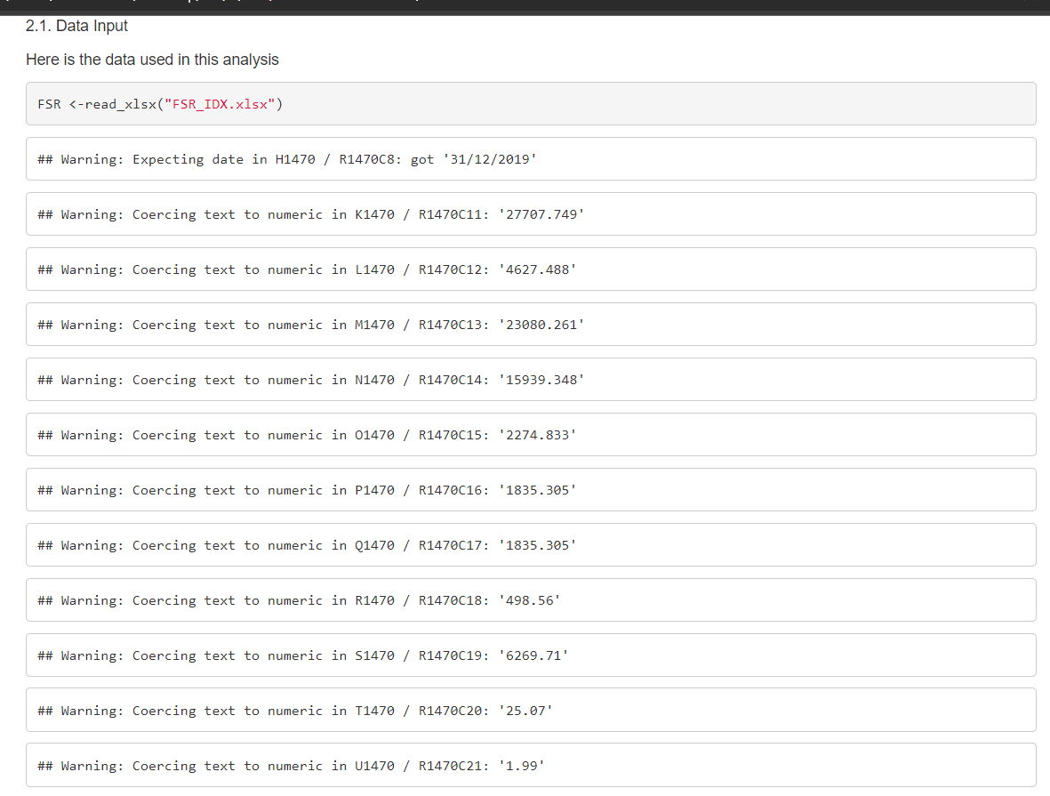 How To Remove The Coercion Warning Resulted In R To Html