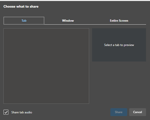 Dialog for Screen Capture API shouldn't show "Tab" · Issue #3419 ...