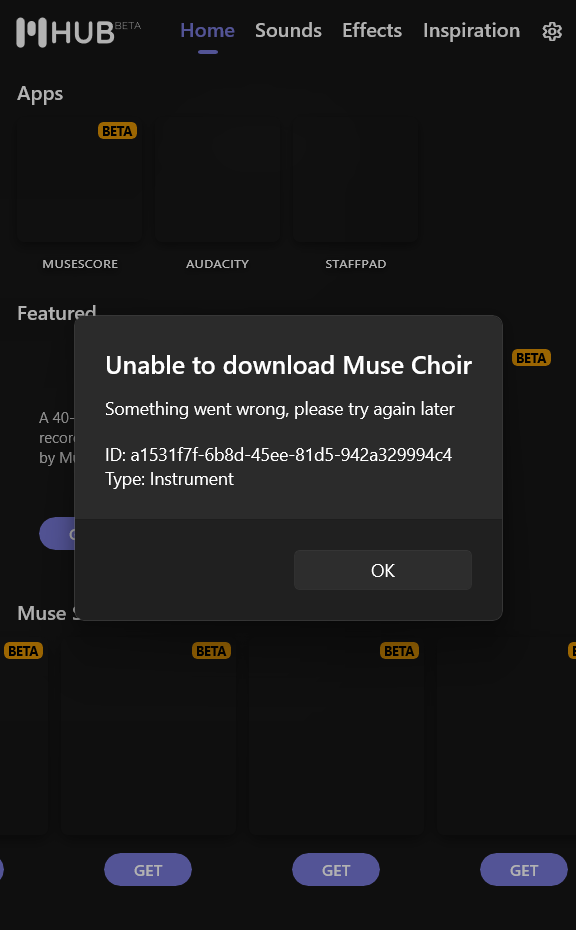 [MU4 Issue] MuseHub 'Unable to download ...' error · Issue #14605 · musescore/MuseScore · GitHub